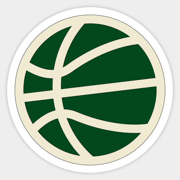 Simple Basketball Design In Your Teams Colors Basketball Sticker